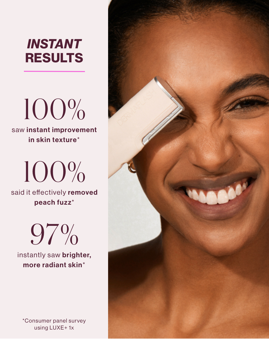 DERMAFLASH LUXE+ Sonic Dermaplaning + Peach Fuzz Removal Set – Dermaflash